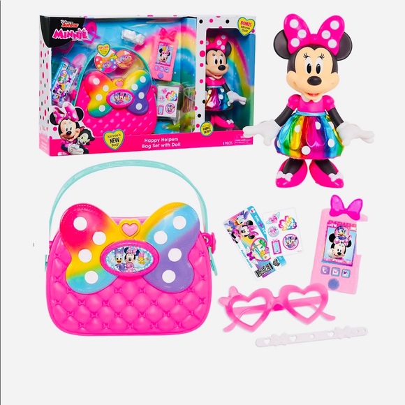 Disney | Accessories | Disneys Minnie Mouse Minnie Bag Set With Bonus ...